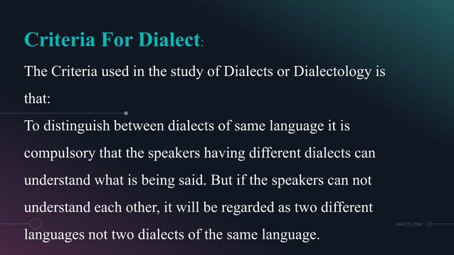 Dialectology | PPTX