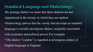 Dialectology | PPTX