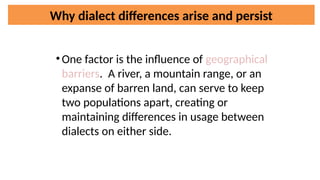 Dialectology ( a study about language ) | PPTX