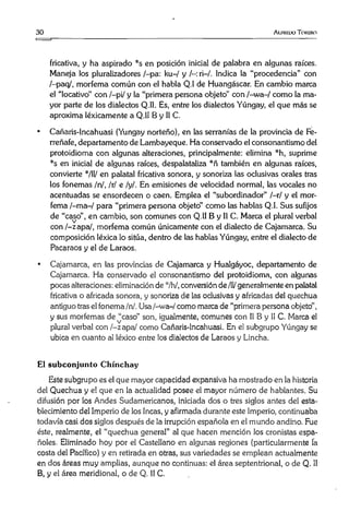 Dialectos y Lenguas Quechuas | PDF