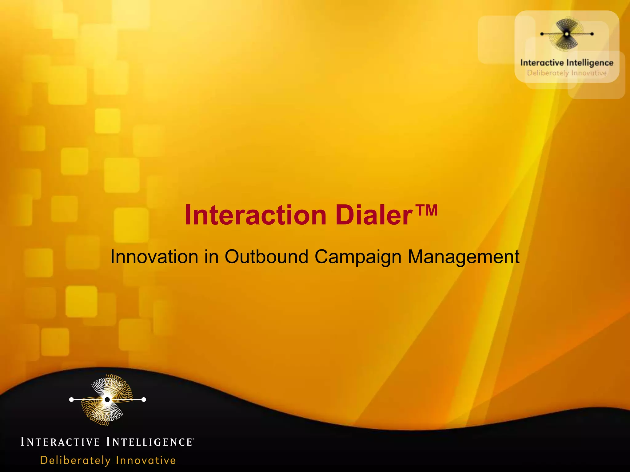 Dialer 3 0 innovation in outbound campaign management | PPTX | Web ...