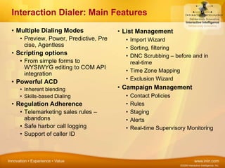 Dialer 3 0 innovation in outbound campaign management | PPTX | Web ...