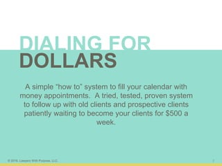 Dialing for dollars | PPTX | Resume Writing and Advice | Job Search