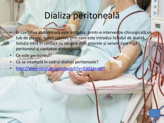 Dializa si transplantul renal | PPTX