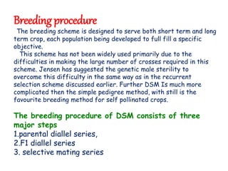 Diallele selective mating system | PPTX