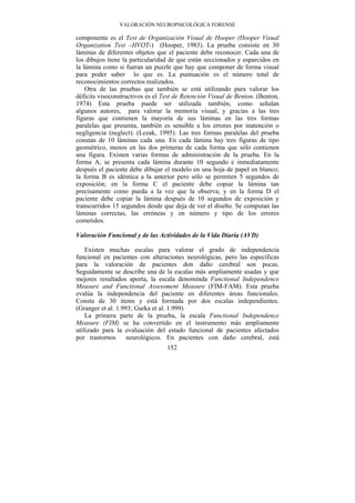 instrumentacion en valoracion neropsicologica forense | PDF
