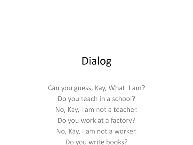 Dialog | PPT