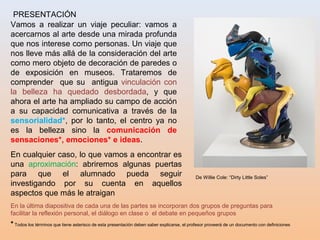 Dialogando sobre arte partes 1 2 y 3 | PPT