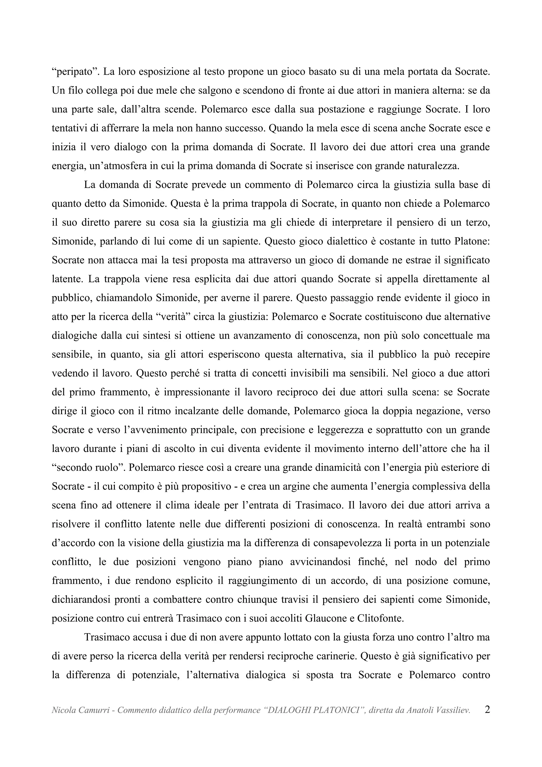 Dialoghi Platonici - Anatoli Vassiliev | PDF