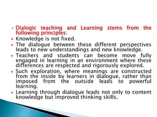 Dialogical knowledge1 | PPTX | Education