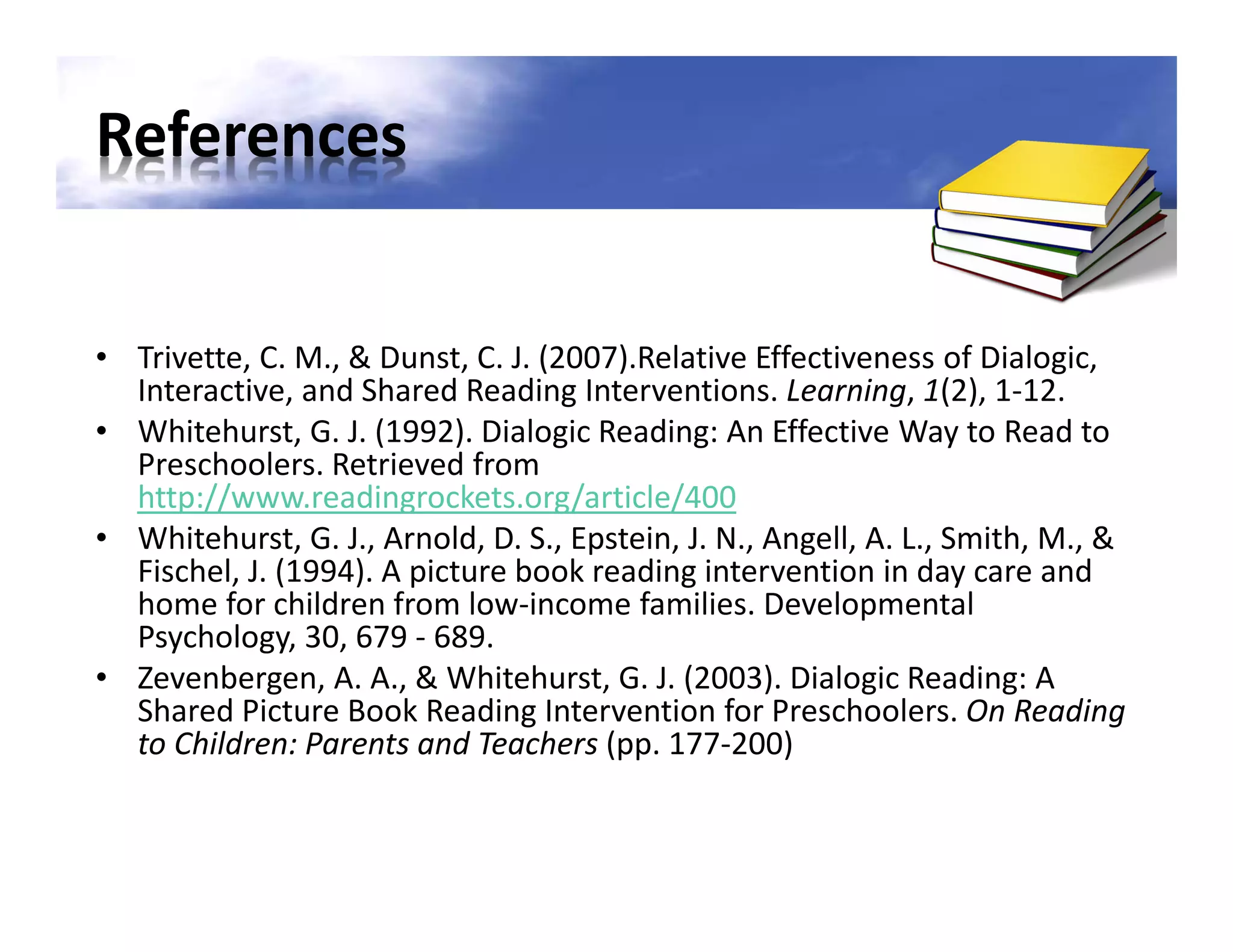 Dialogic book reading 101- Presentation at KOTESOL 2013 | PDF