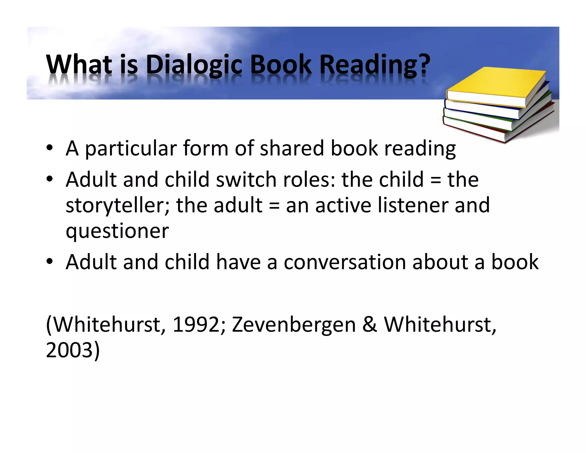 Dialogic book reading 101- Presentation at KOTESOL 2013 | PDF