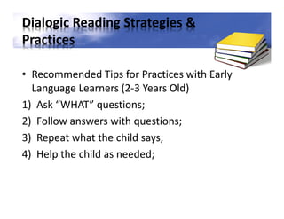 Dialogic book reading 101- Presentation at KOTESOL 2013 | PDF