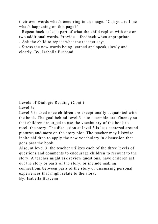 Dialogic ReadingEmily Alers, Kaelin Berthold, Isabella Buscemi.docx