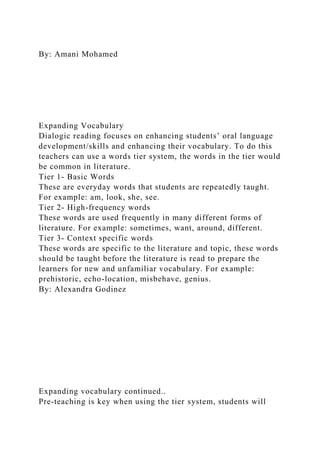 Dialogic ReadingEmily Alers, Kaelin Berthold, Isabella Buscemi.docx