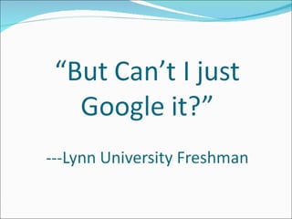 Dialoging With The Library | PPT