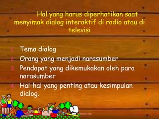 Dialog Interaktif | PPTX