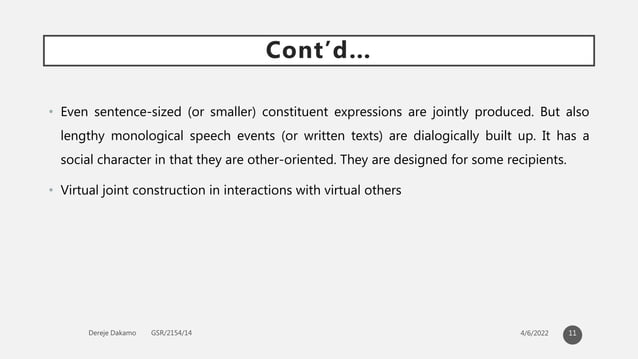 Dialogism | PPTX | Education