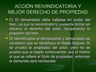 Dialogo jurídico proceso de terceria y mejor derecho de propiedad | PPT