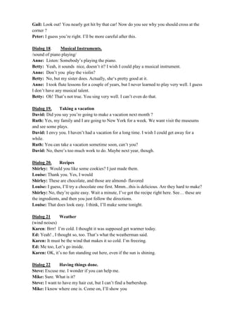 Dialogs for everyday use book 1 (autosaved) | PDF