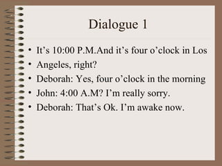 Dialogue 1 | PPT