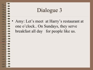 Dialogue 1 | PPT