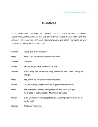 Conversation Between Two Friends