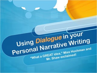 Dialogue | PPT