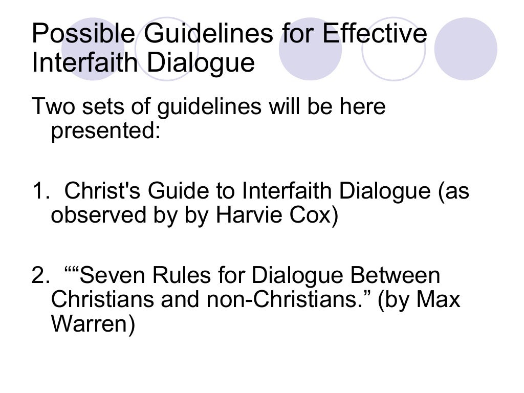 Interfaith Dialogue