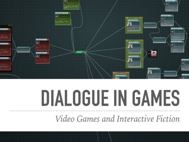 Dialogue in Games | PDF | Roleplaying Games | Games and Puzzles