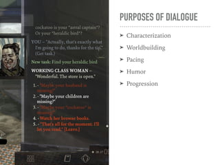 Dialogue in Games | PDF | Roleplaying Games | Games and Puzzles