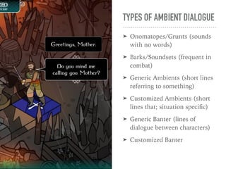 Dialogue in Games | PDF | Roleplaying Games | Games and Puzzles