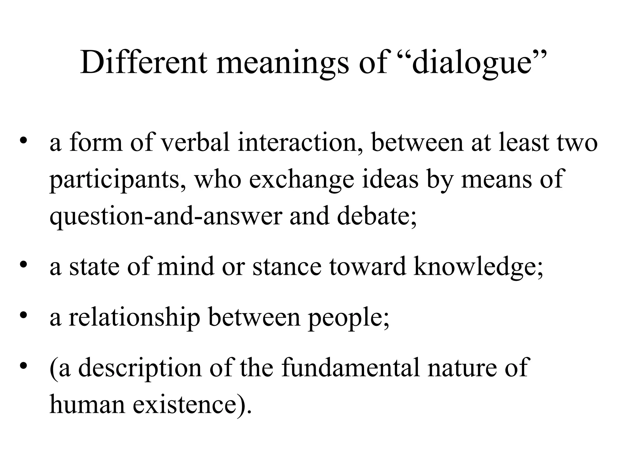 Dialogue in the Classroom | PPT