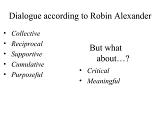 Dialogue in the Classroom | PPT