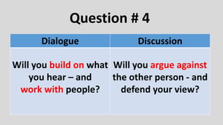 Dialogue or discussion? | PDF