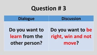Dialogue or discussion? | PDF