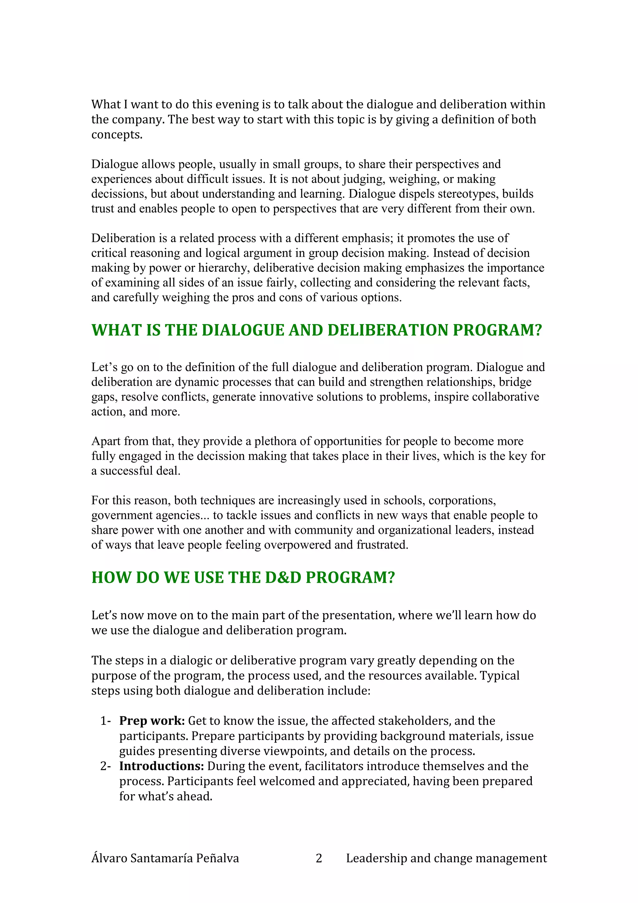 Dialogue and deliberation | DOCX