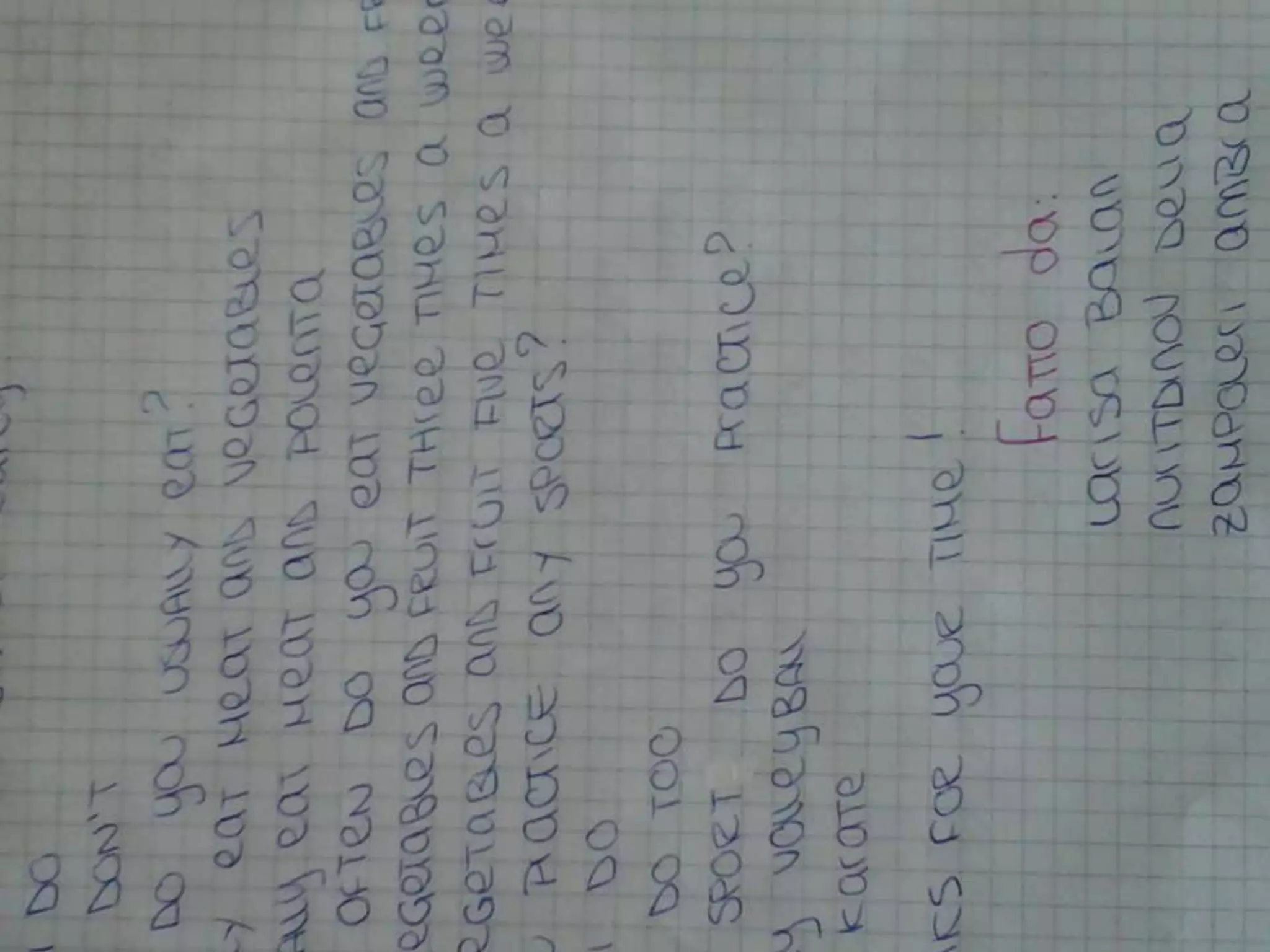 Dialogue an interview about food habits | PPTX