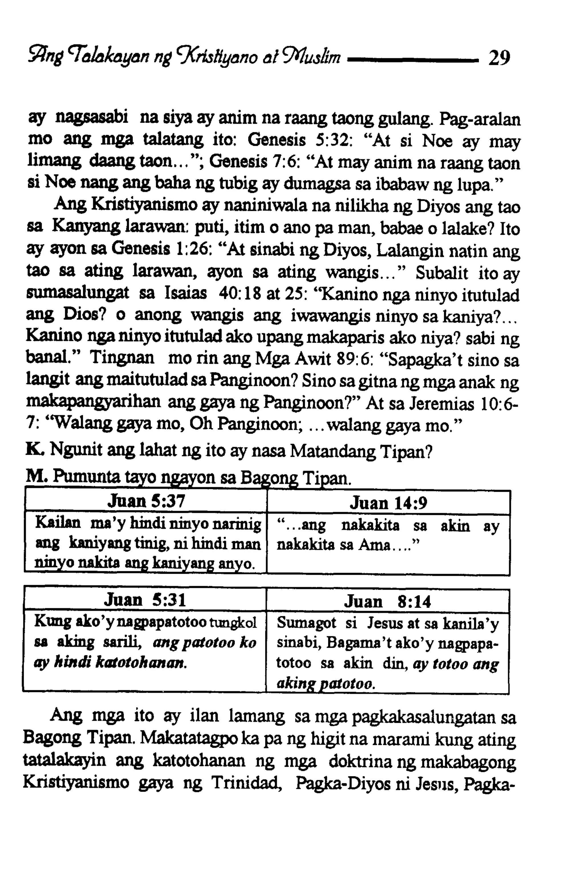 Dialogue between christian and muslim tagalog | PDF