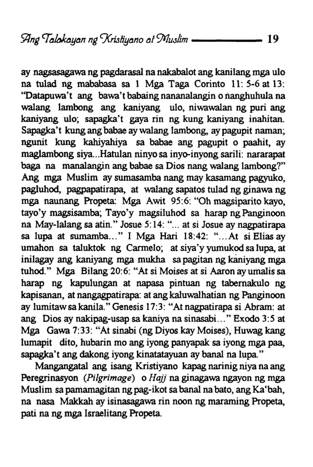 Dialogue between christian and muslim tagalog | PDF
