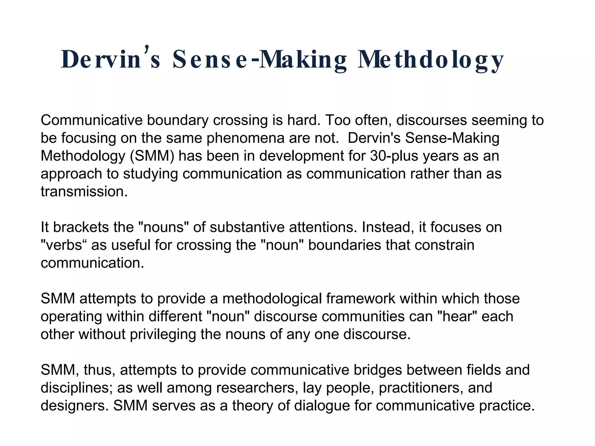 Dialogue & Collective Sensemaking | PPT