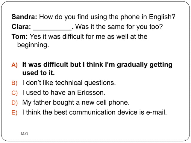 Dialogue Completion - General | PPT