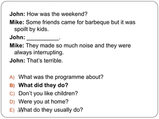 Dialogue Completion - General | PPT