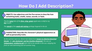 Dialogue, Description, and Pacing Education Presentation in Flat ...
