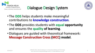 Dialogue design system to share information and construct knowledge | PPT