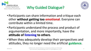 Dialogue design system to share information and construct knowledge | PPT