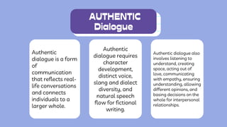 Authentic Dialogue, topic in the subject ntroduction to Philosophy of the Human Person | PDF