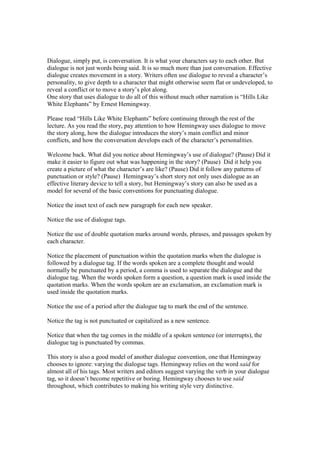 Dialogue lecture | PDF