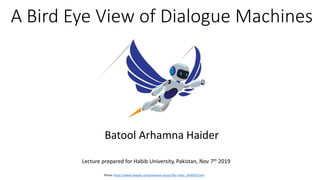 A Bird Eye View of Dialogue Machines | PPT