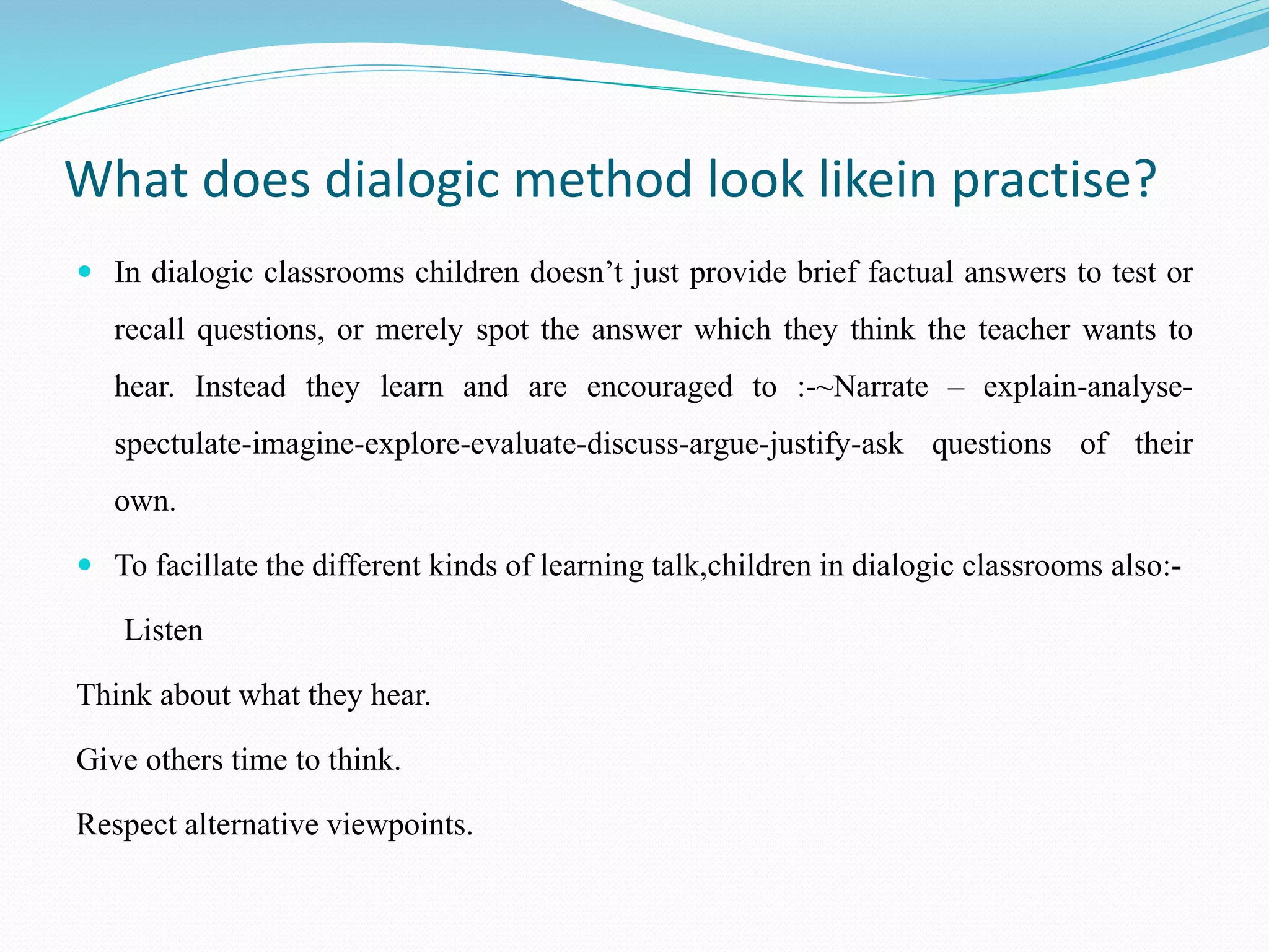Dialogue method | PPTX
